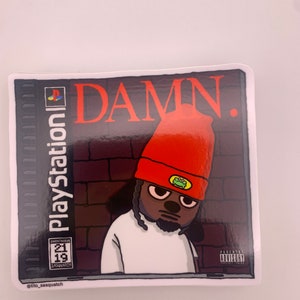 Kendrick the Rapper Damn Album Sticker (2 Sticker Pack) Kendrick Lamar ...