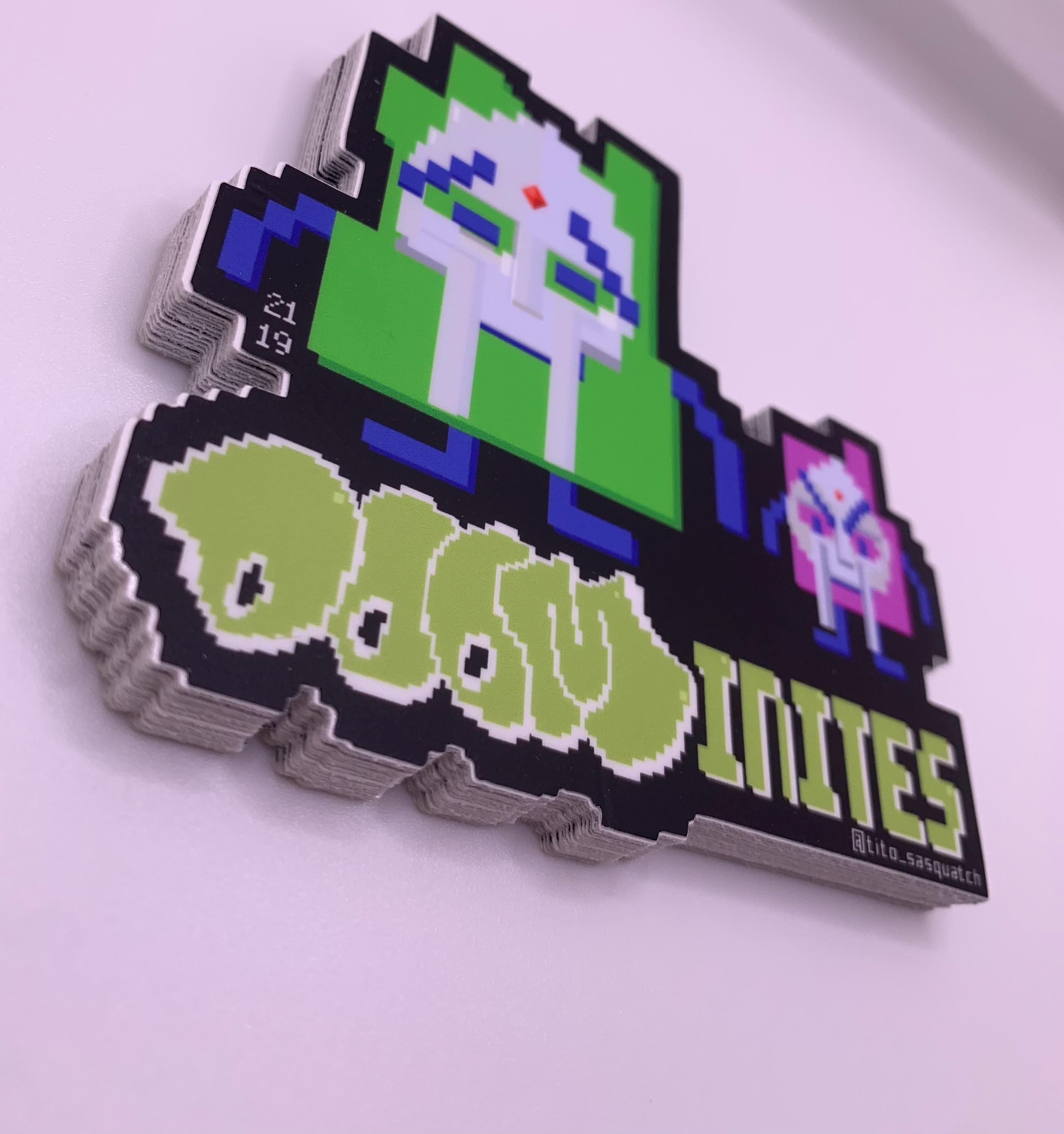 Doominites ( 4 Inch Sticker ) DOOM X Mooninites X Hip Hop X Aqua Teen ...
