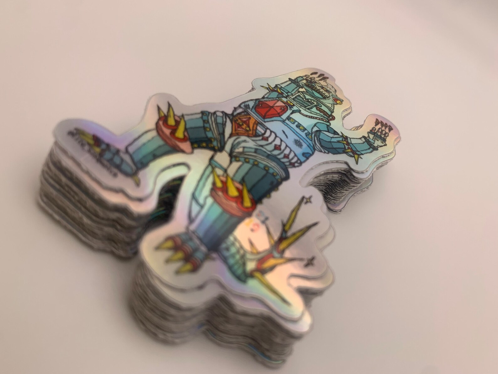 Mecha ZILLA (2 Sticker Pack) 4 Inch Matte + Holographic - Etsy