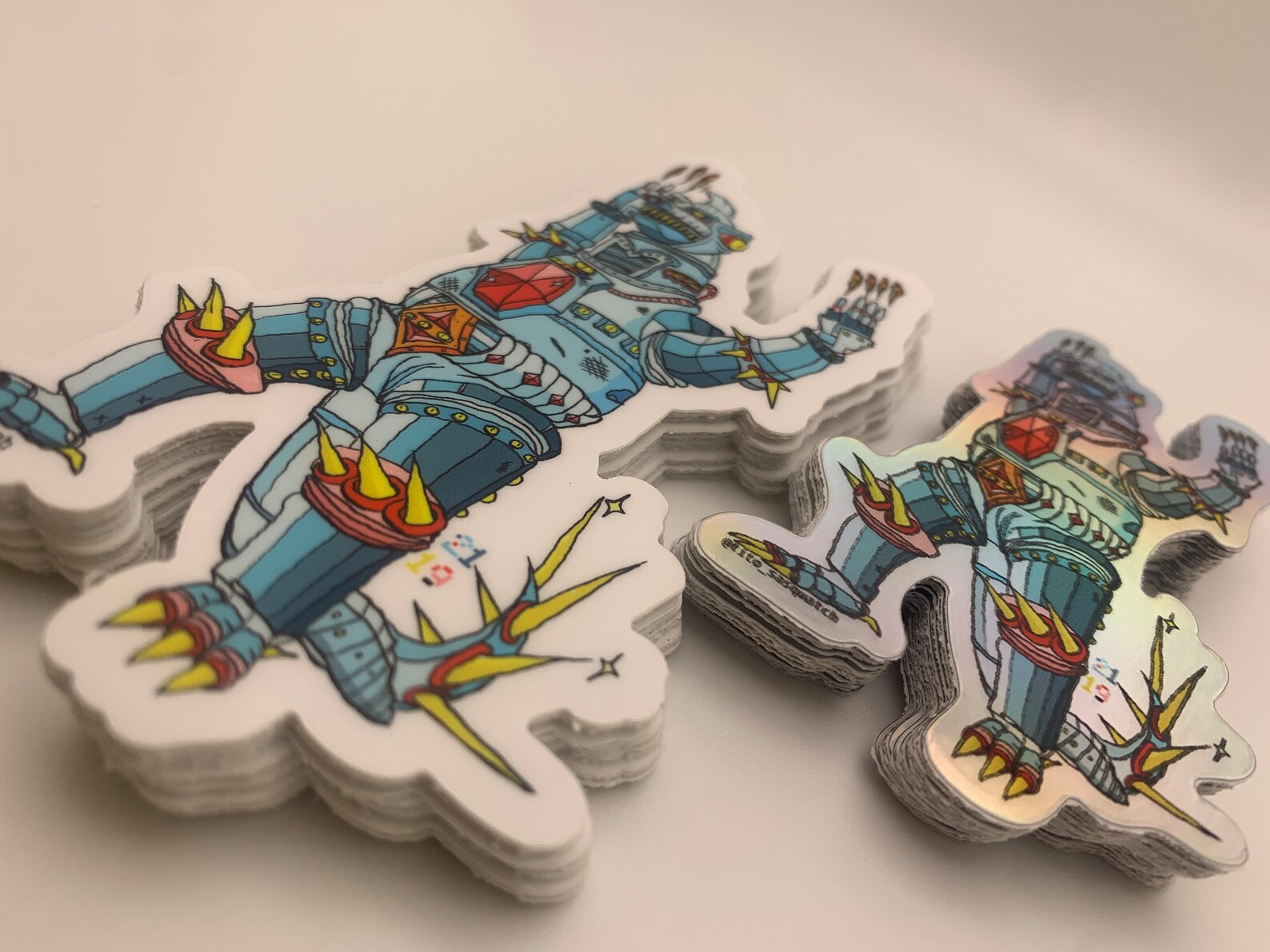 Mecha ZILLA 2 Sticker Pack 4 Inch Matte Holographic - Etsy