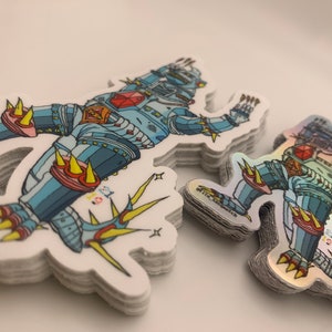Mecha ZILLA (2 Sticker Pack) 4 Inch Matte + Holographic - Etsy