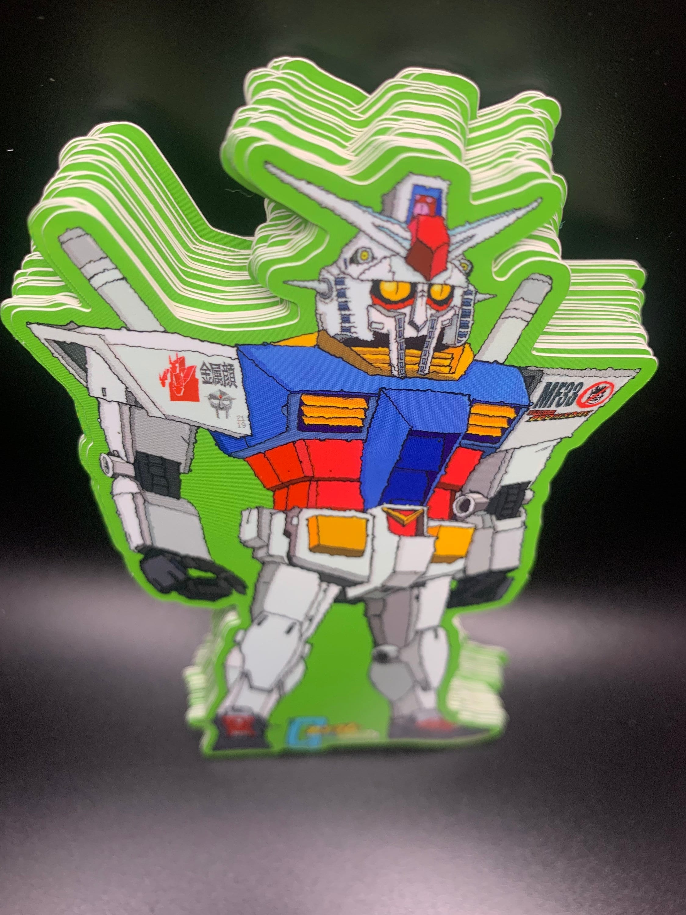 Gundoom 3 Sticker Pack MF DOOM X Gundam Anime X Sneaker Head X Hip Hop ...