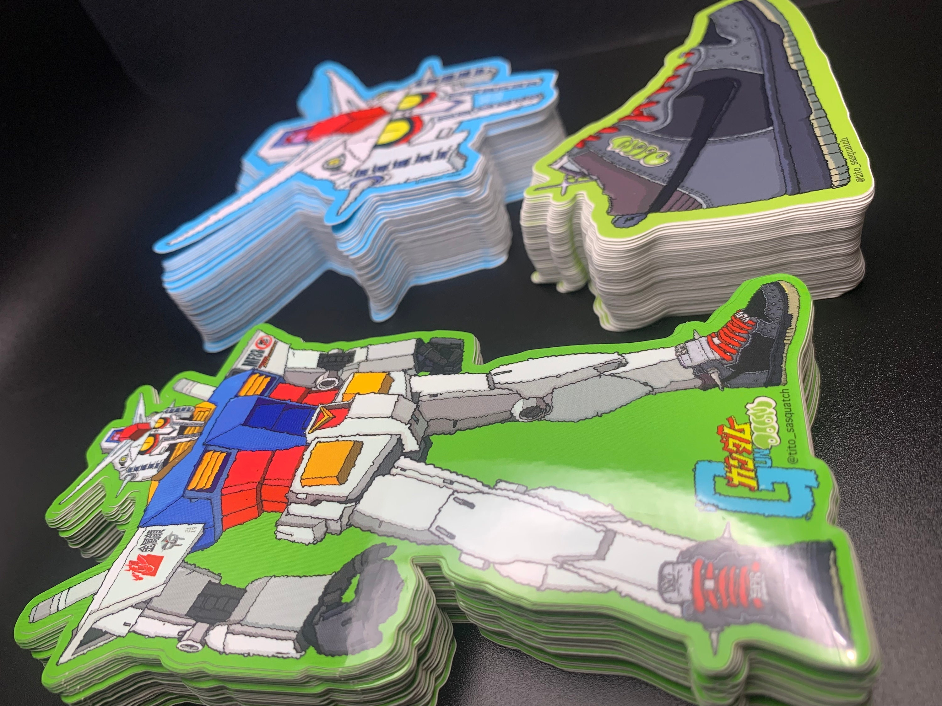 Gundoom (3 Sticker Pack) MF DOOM X Gundam Anime X Sneaker Head X Hip ...