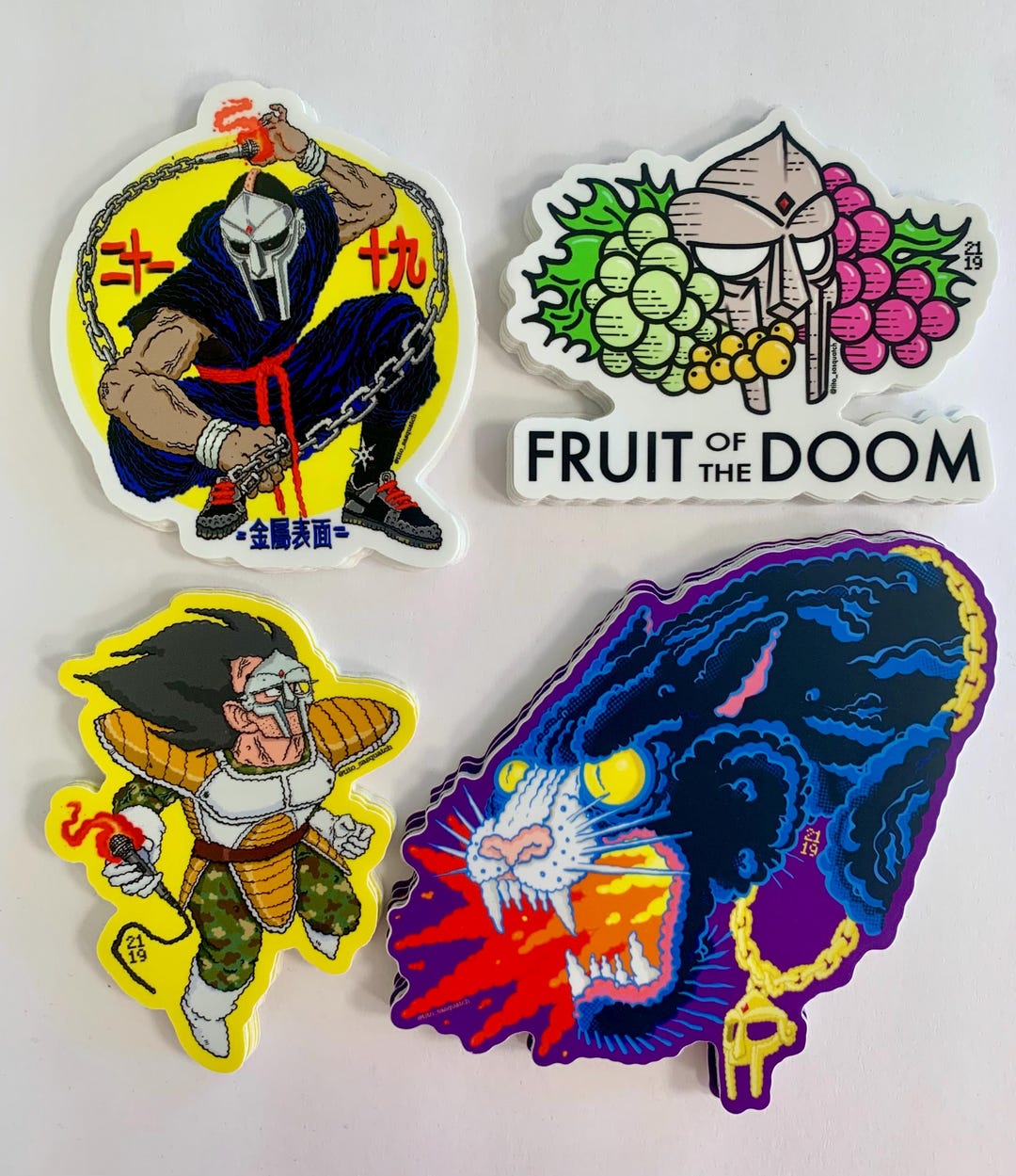 MF DOOM. Long, Live, DOOM (4 Sticker Pack) Volume 3. Metal Face 4-5 ...