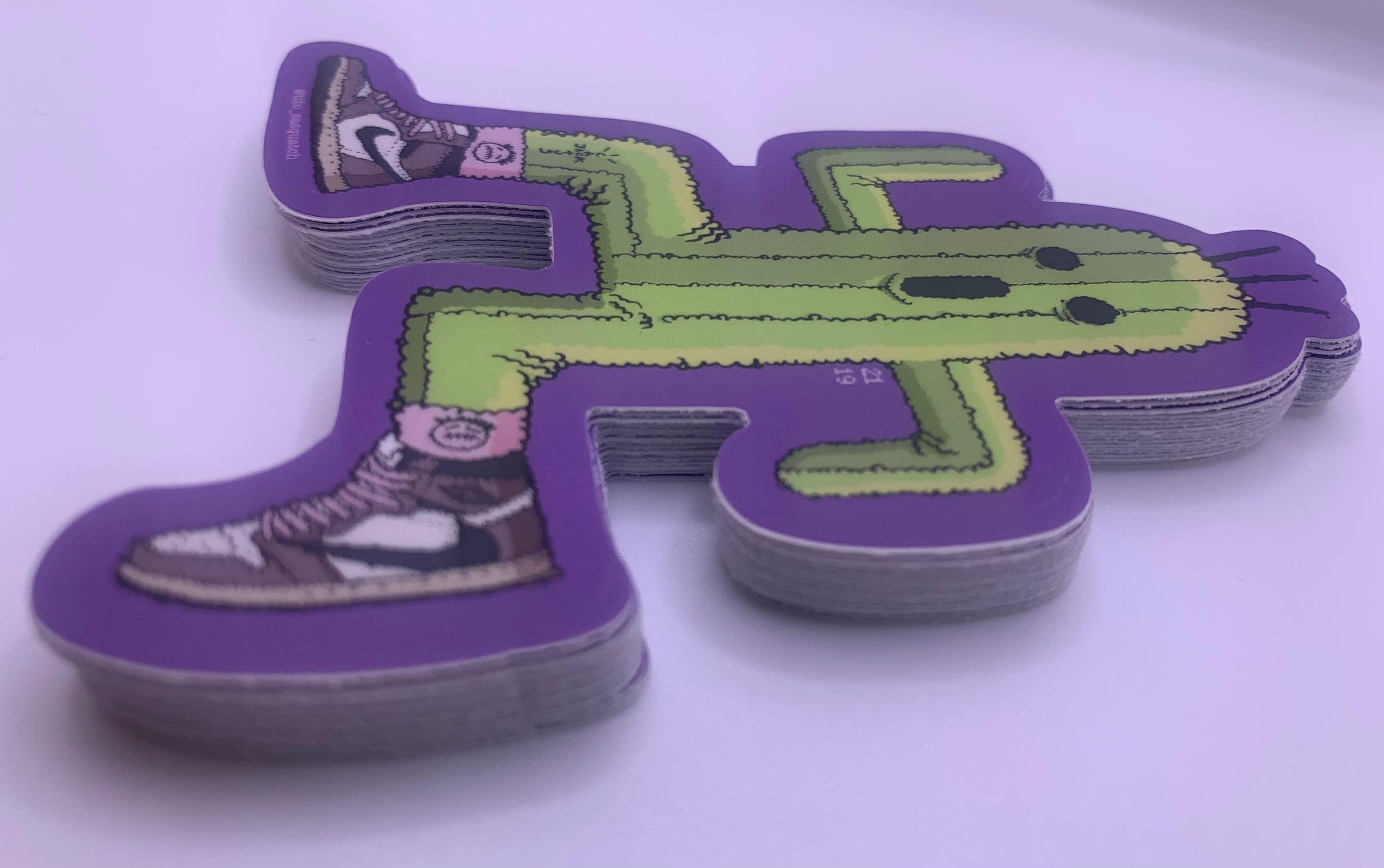 Cactus Jack 4 Inch Sticker X Travis Scott X Cactaur X Final Fantasy X ...