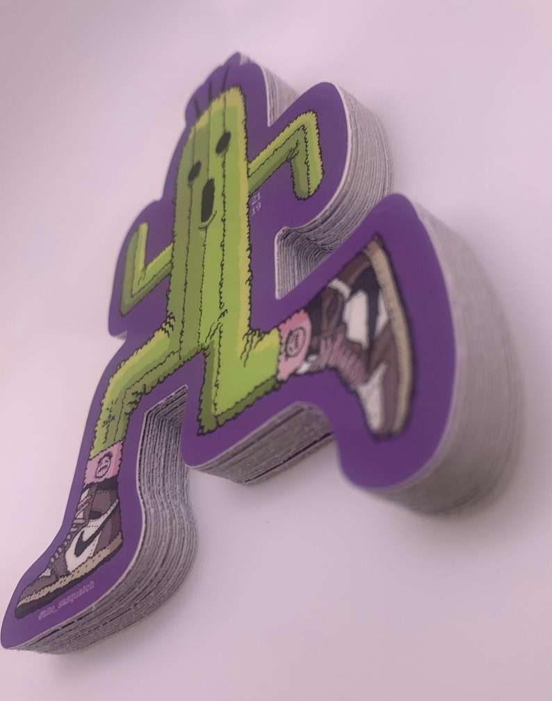 Cactus Jack 4 Inch Sticker X Travis Scott X Cactaur X Final Fantasy X ...