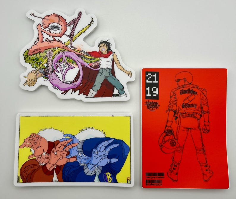 Akira Anime Sticker Pack: '88 Graffiti Art, Waterproof Vinyl - Etsy