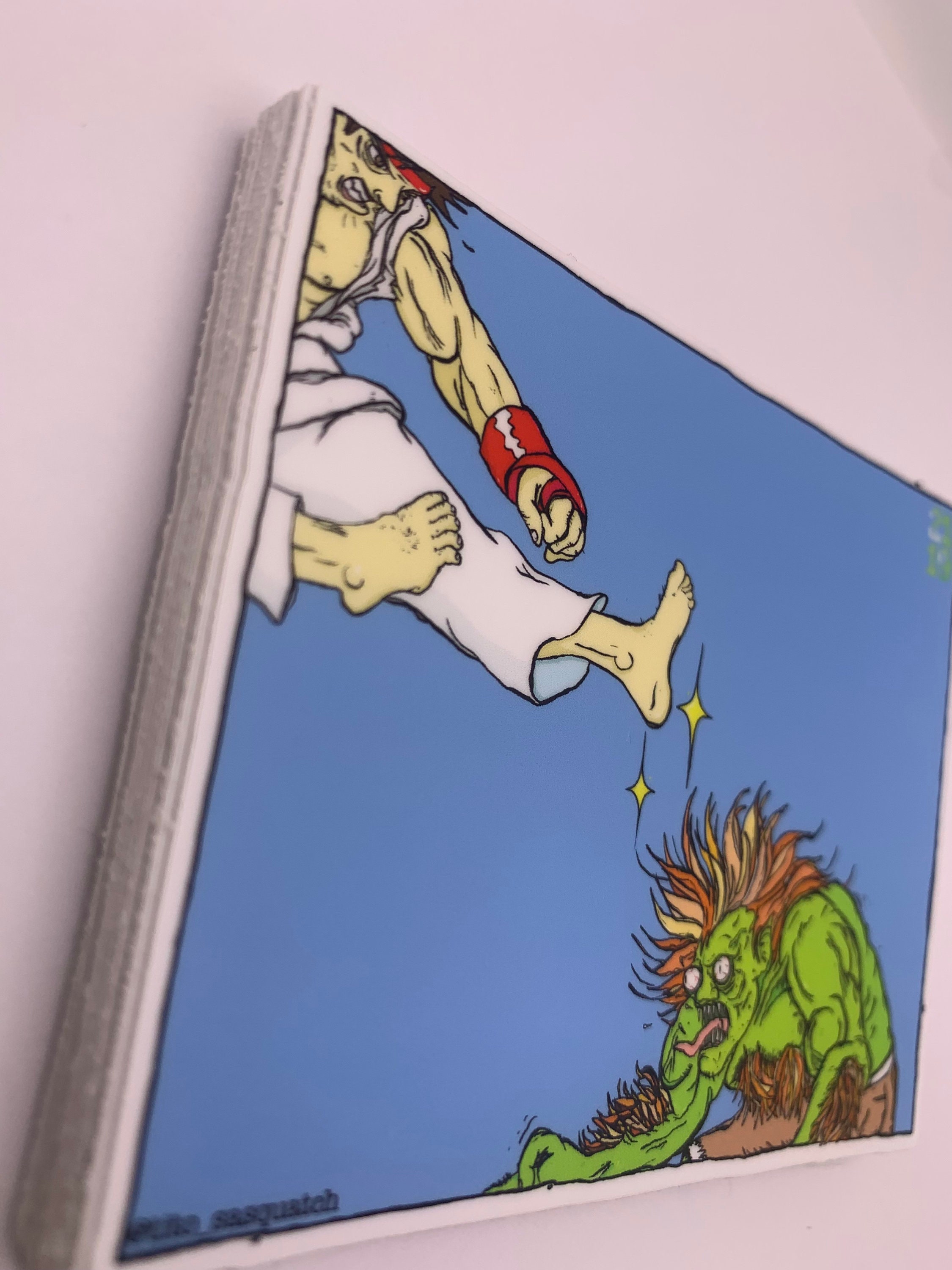 Ryu Vs Blanka X SFII X 4 Inch Sticker X Gamer Art X Car Decal X - Etsy