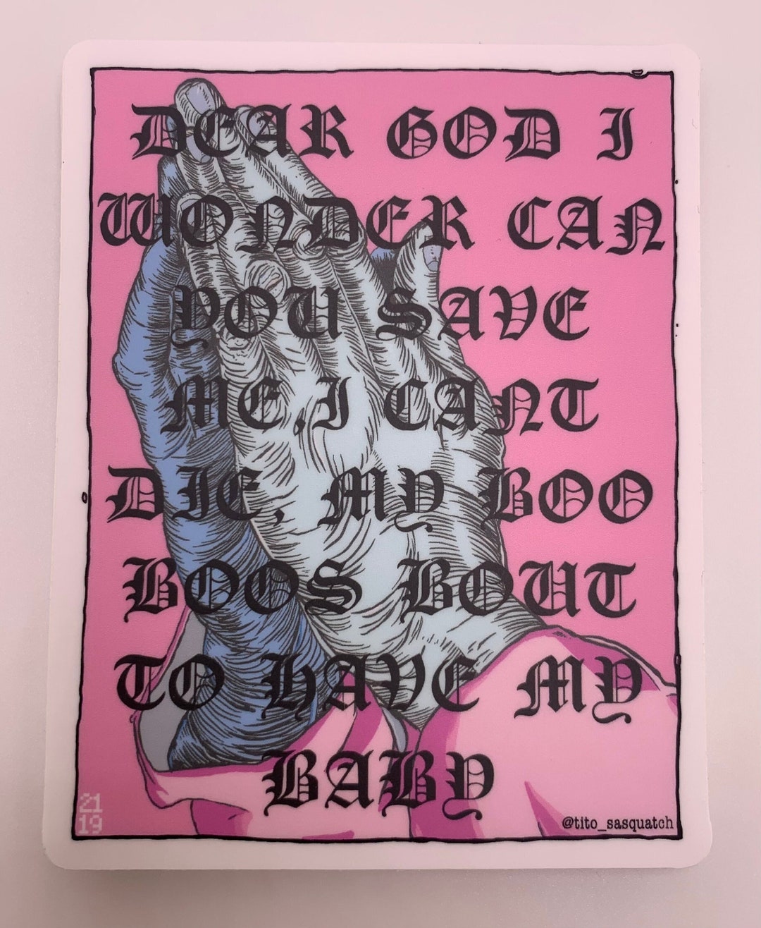 Dogg Prayer Sticker: Iconic Hip Hop Verse (4 Inch) Classic Lyrics | 90s ...
