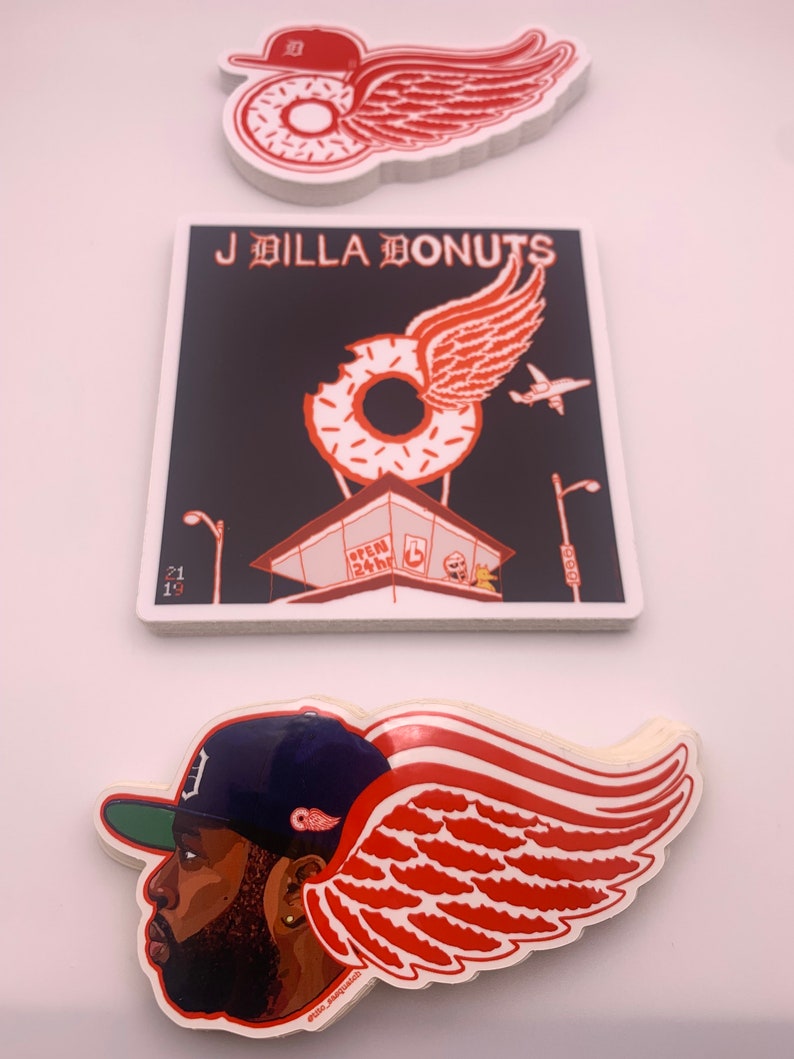 Donuts Dilla Sticker Pack: Hip Hop Legendary Producer, Donuts, (3 ...