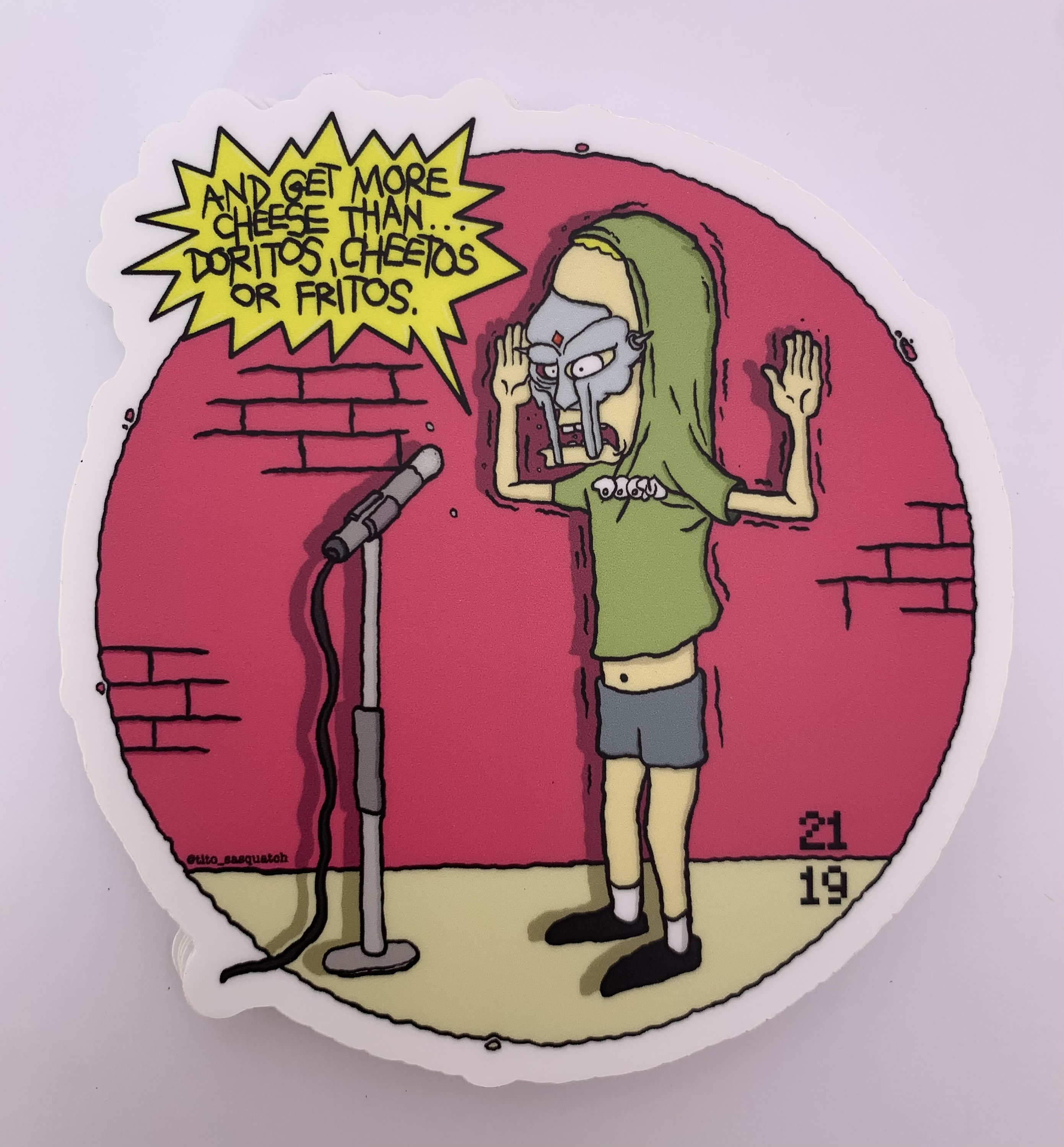 MF Corholio X MF DOOM X 4 Inch Sticker X Hip Hop Mashup Sticker X ...