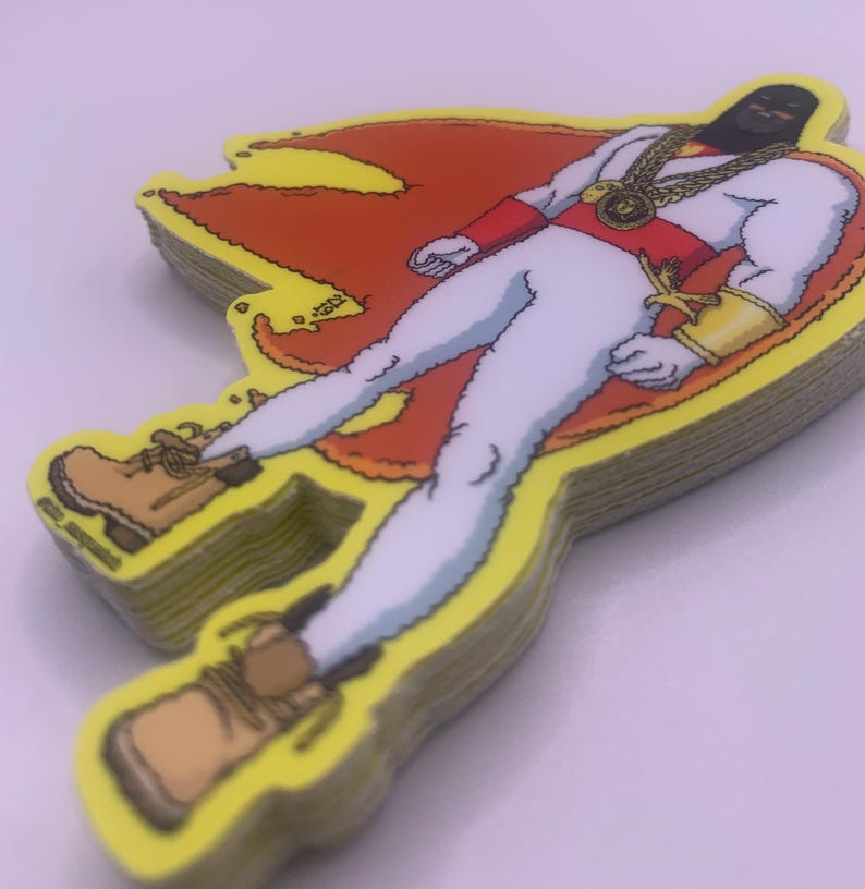 Space Ghost Sticker: Hip Hop Cartoon Mashup (4 Inch) - Etsy