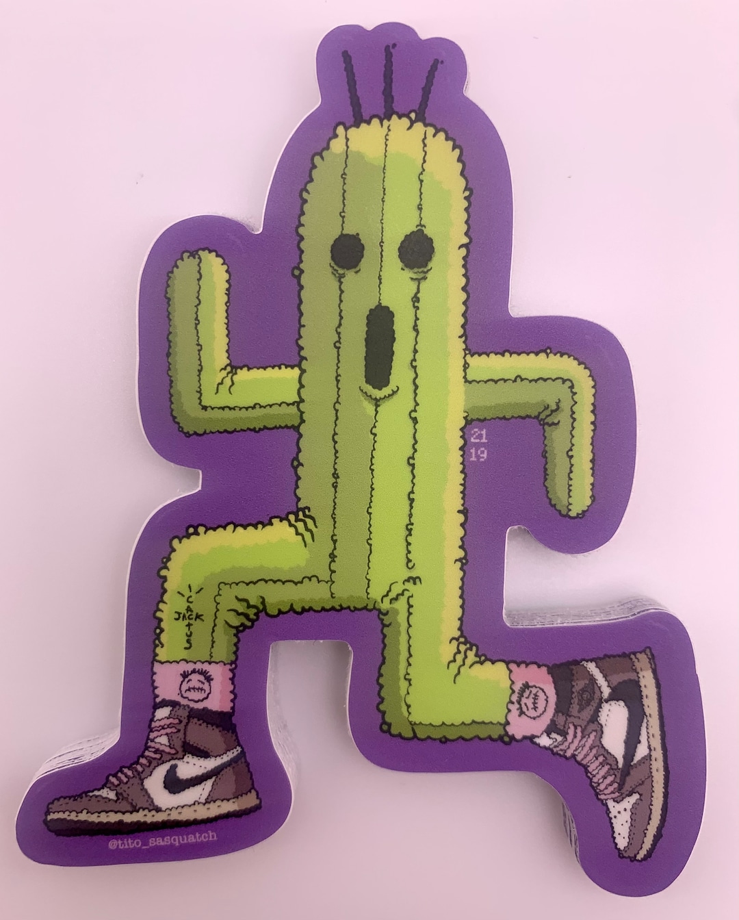 Cactus Jack 4 Inch Sticker X Travis Scott X Cactaur X Final Fantasy X ...