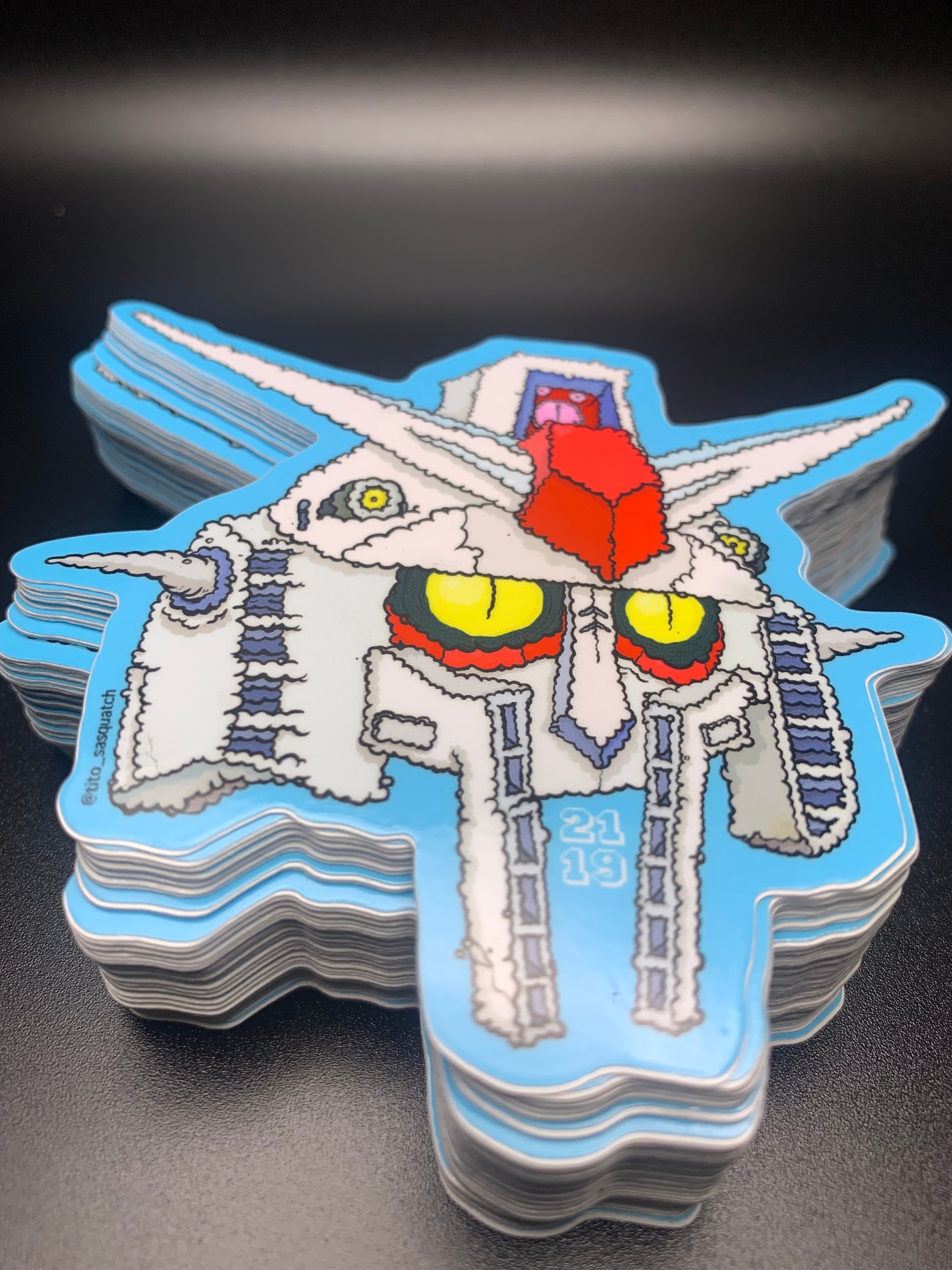 Gundoom 3 Sticker Pack MF DOOM X Gundam Anime X Sneaker Head X Hip Hop ...