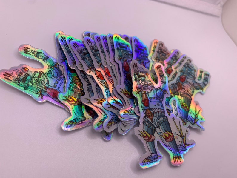 MECHA ZILLA 3 Inch Holographic Sticker - Etsy