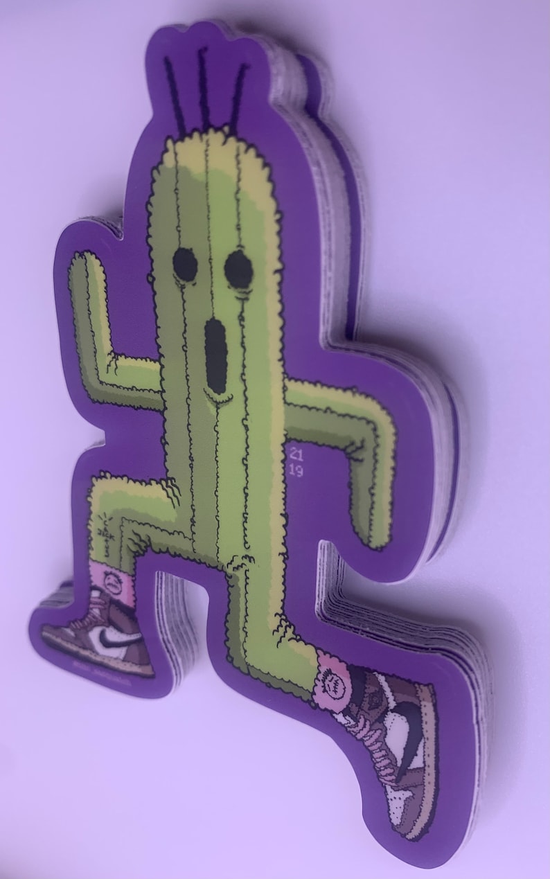 Cactus Jack 4 Inch Sticker X Travis Scott X Cactaur X Final Fantasy X ...