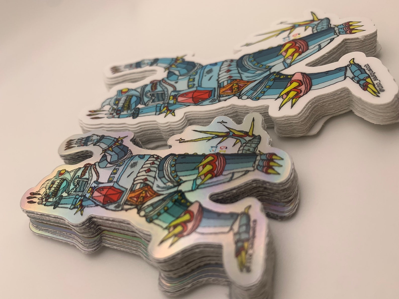Mecha ZILLA 2 Sticker Pack 4 Inch Matte Holographic - Etsy