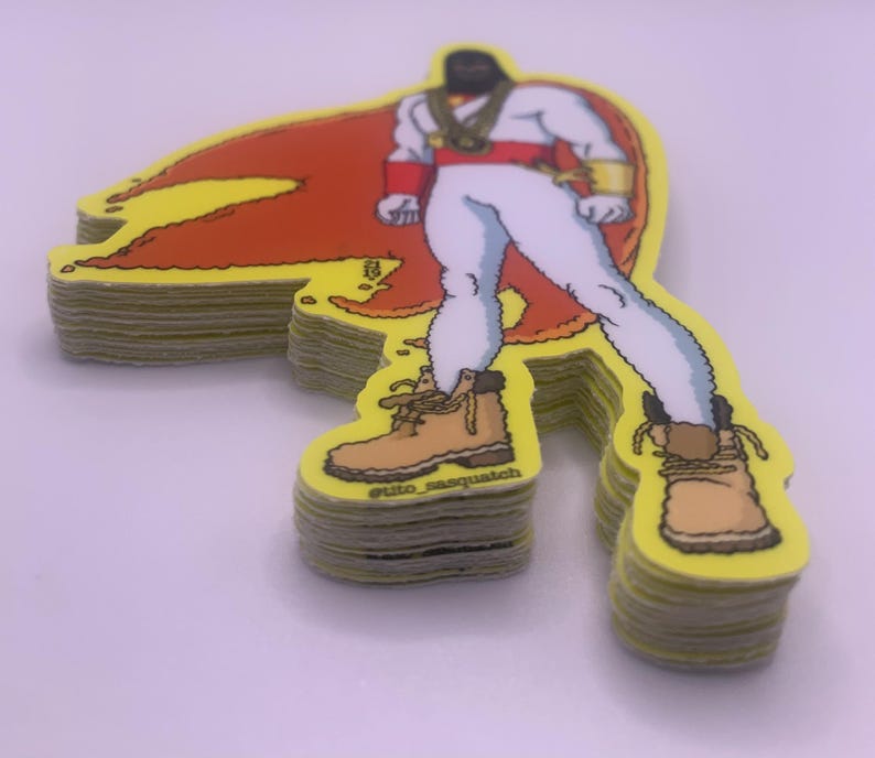 Space Ghost Sticker: Hip Hop Cartoon Mashup (4 Inch) - Etsy