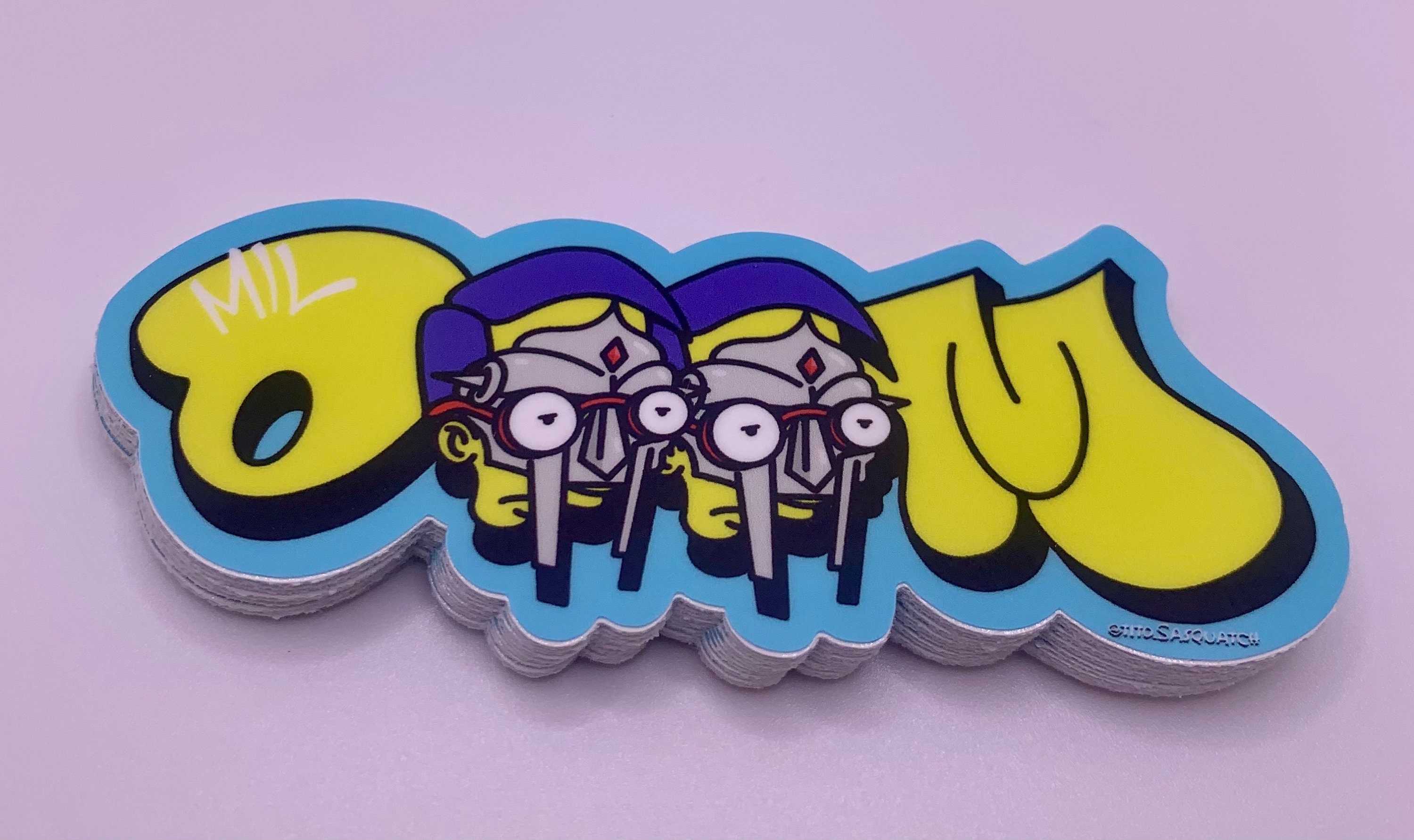 Mil-doom (3 Sticker Pack) X Madvillain X Mf DOOM X Quasibarto X ...