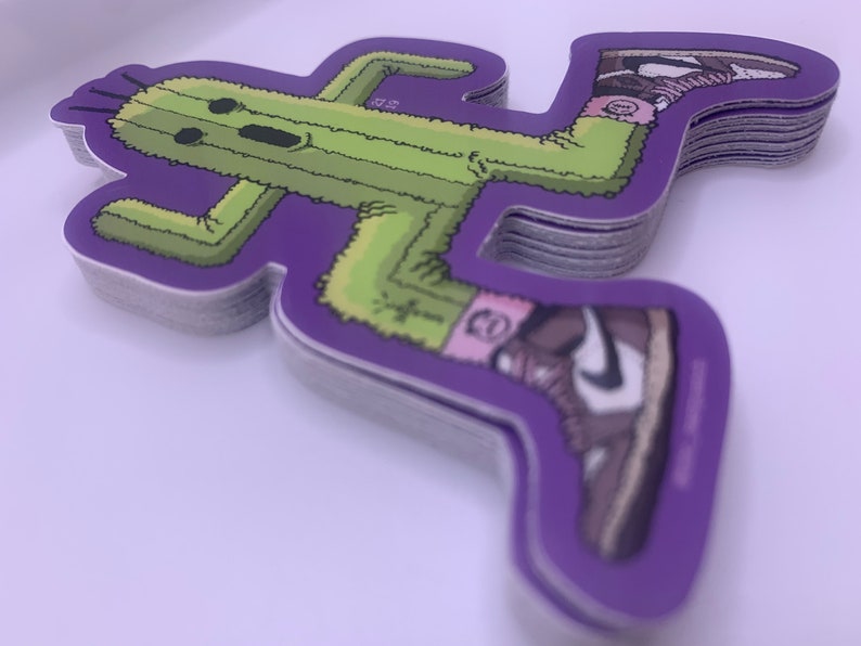 Cactus Jack 4 Inch Sticker X Travis Scott X Cactaur X Final Fantasy X ...