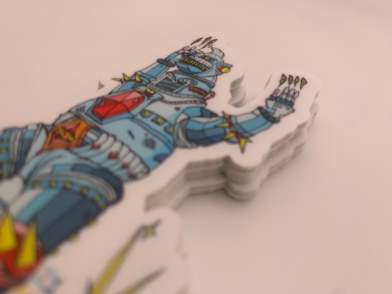 Mecha ZILLA (2 Sticker Pack) 4 Inch Matte + Holographic - Etsy