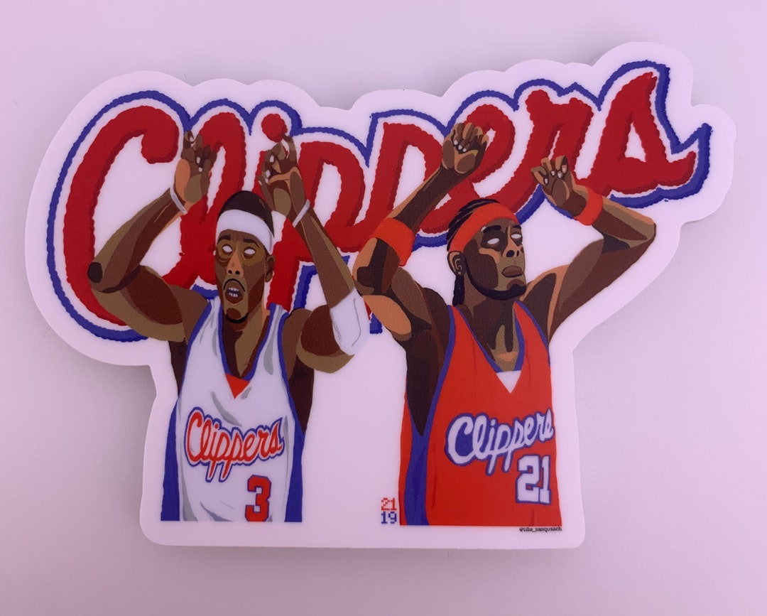 Los Angeles Clippers Sticker: D Miles & Q, 2000s Basketball Decal (4 ...