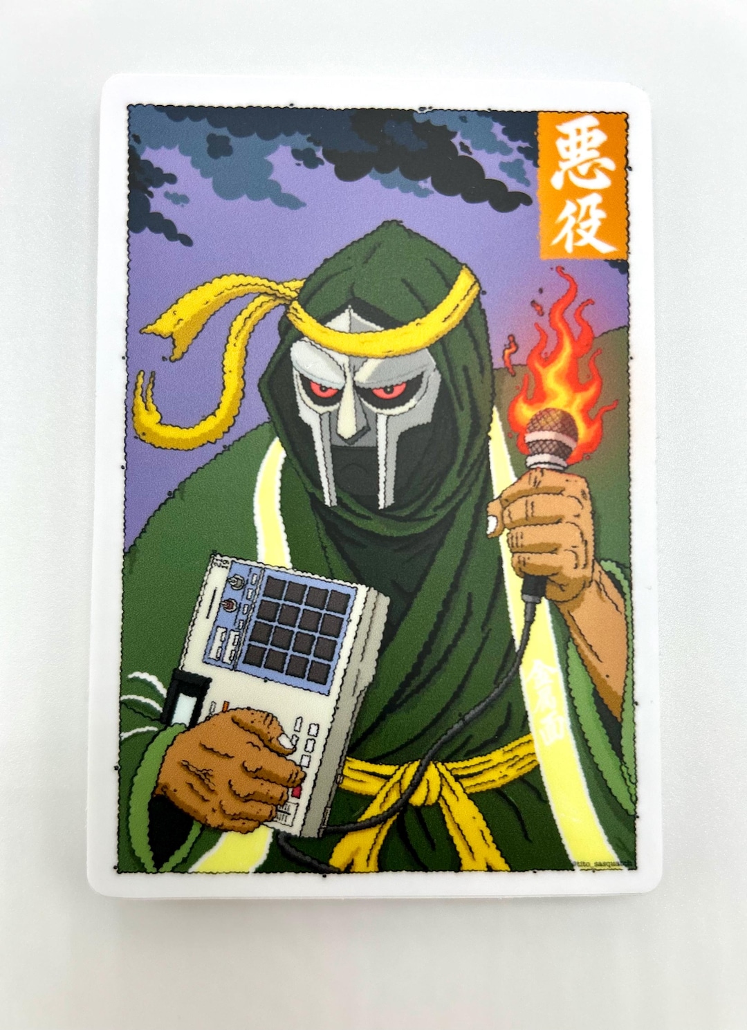 Metal Face Samurai DOOM | Mf DOOM Sticker | 4 Inch Waterproof Hip Hop ...
