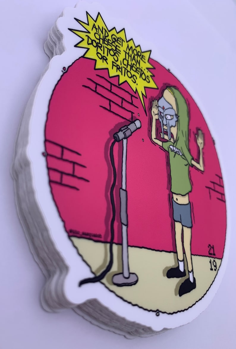 MF Corholio X MF DOOM X 4 Inch Sticker X Hip Hop Mashup Sticker X ...