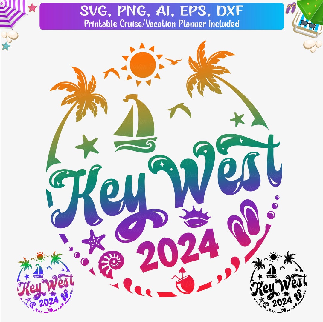 Key West 2024 Svg, Key West Shirts Svg, Key West Iron-on, Key West ...