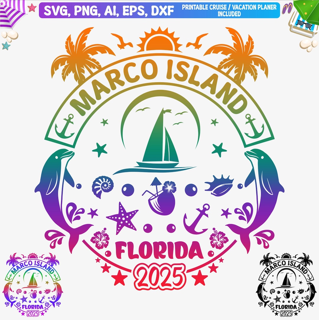 Marco Island Florida 2025 Svg, Marco Island Family Vacation Svg, Marco ...
