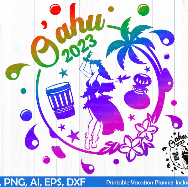 Oahu Hawaii Svg - Etsy