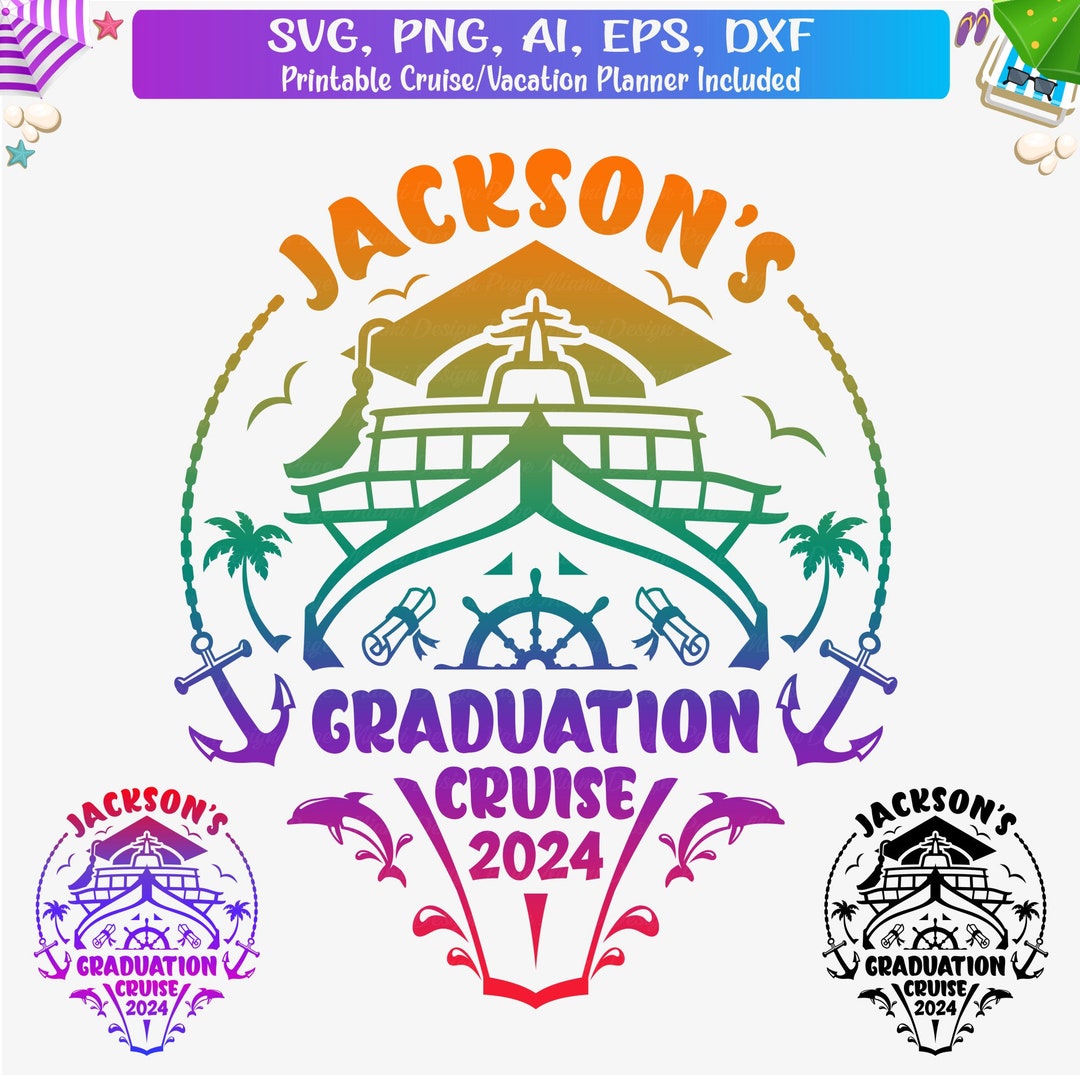 Custom Graduation Cruise 2024 Svg, Graduation Party Squad Crew, Family ...