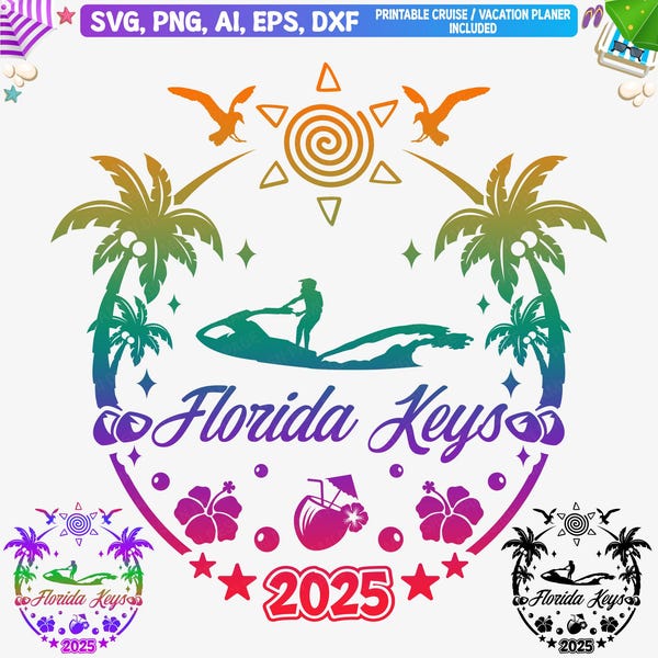 Florida Keys Card - Etsy