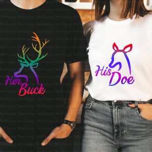Her Buck His Doe Svg Couples T-shirt Png Valentines Day Svg - Etsy Canada