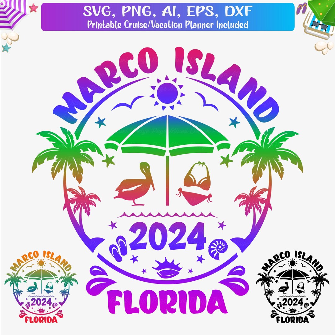 Marco Island Florida 2024 Svg, Marco Island Family Vacation Svg, Marco ...