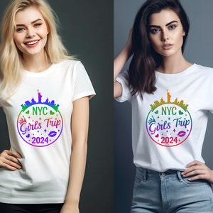 New York Girls Trip 2024 Svg, New York Girls Trip Shirt Svg, NYC 2024 ...