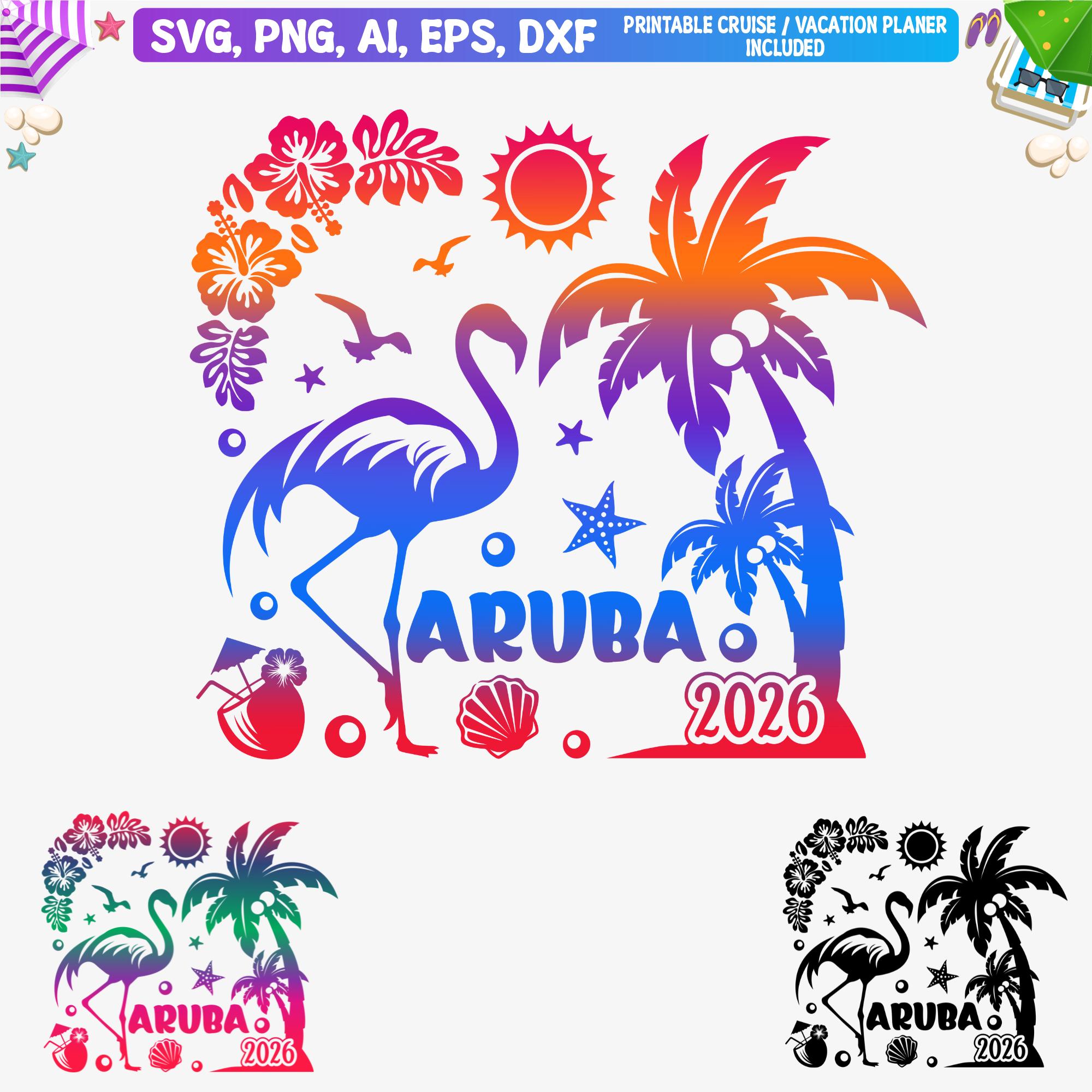 Aruba Vacation 2026 Png Svg File, Aruba Summer Beach Svg , Aruba Vector ...