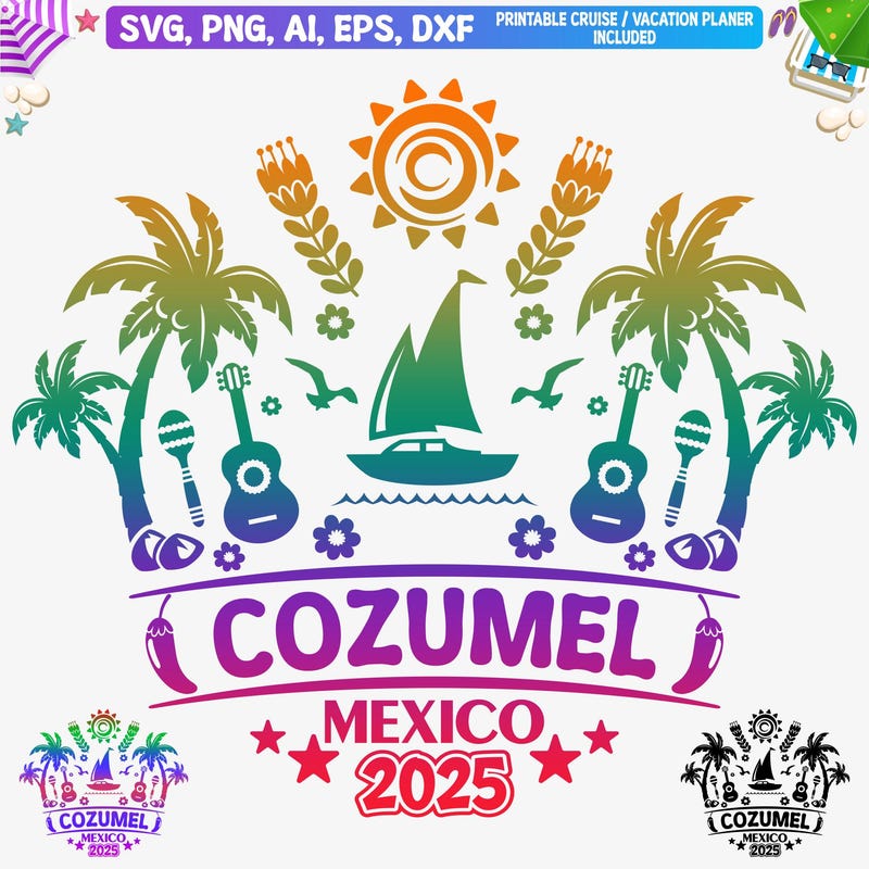 Mexico Cozumel Svg - Etsy