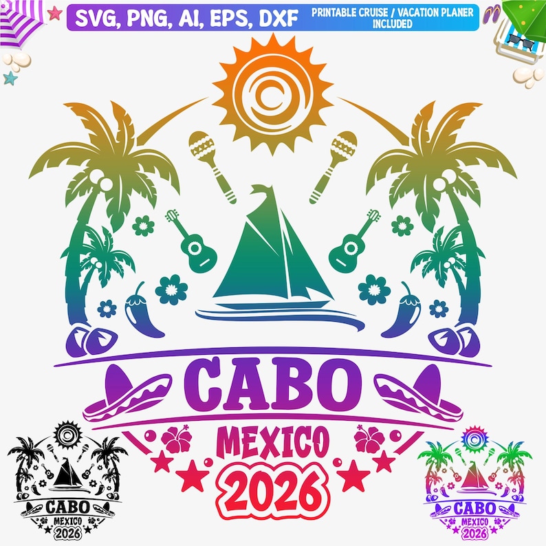 Cabo 2026 Vacation SVG: Mexico Trip Cut File (digital Download) - Etsy
