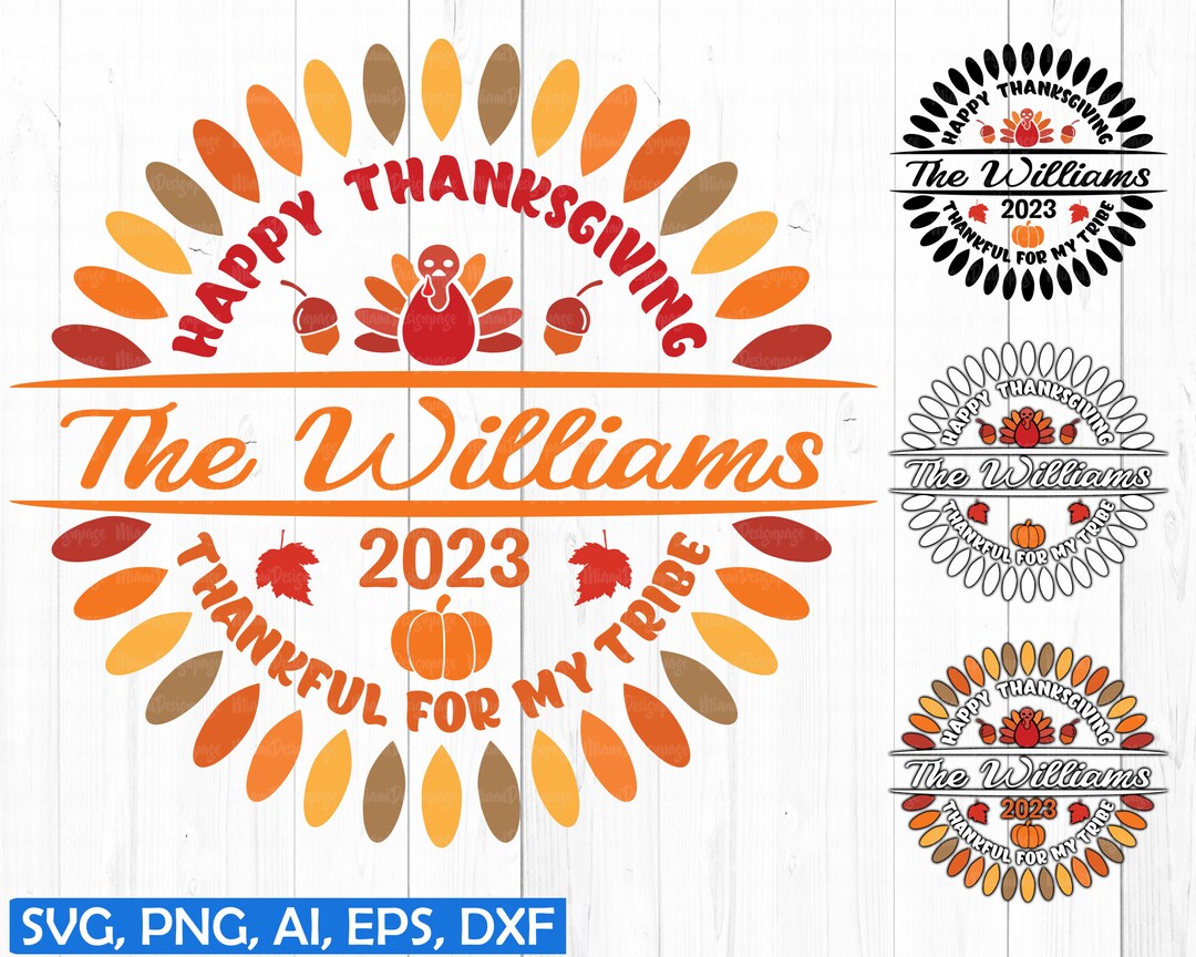 Custom Family Thanksgiving 2023 Svg Thanksgiving Matching - Etsy