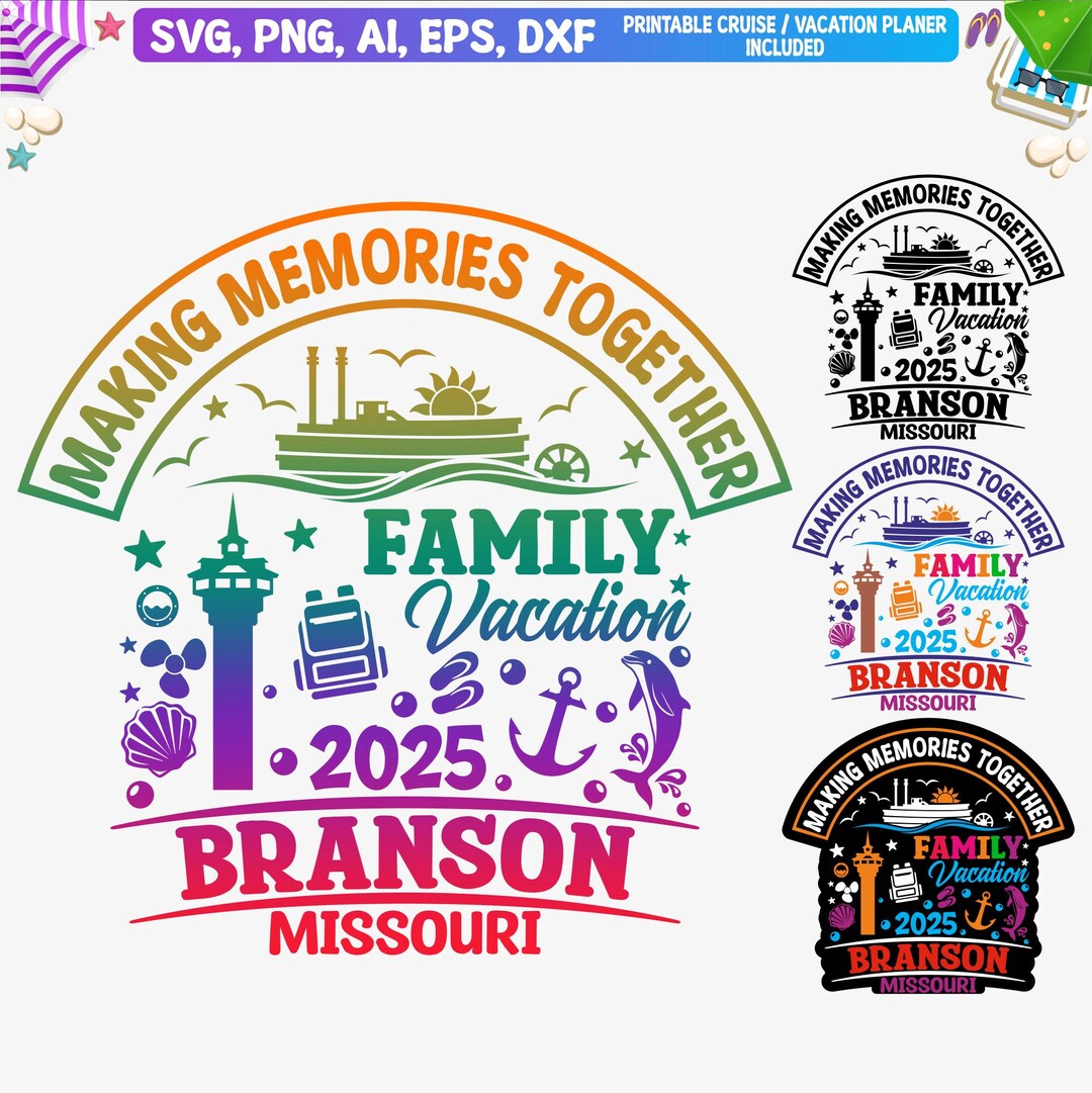 Branson Missouri Family Vacation 2025 Svg, Branson Missouri T Shirt Png ...
