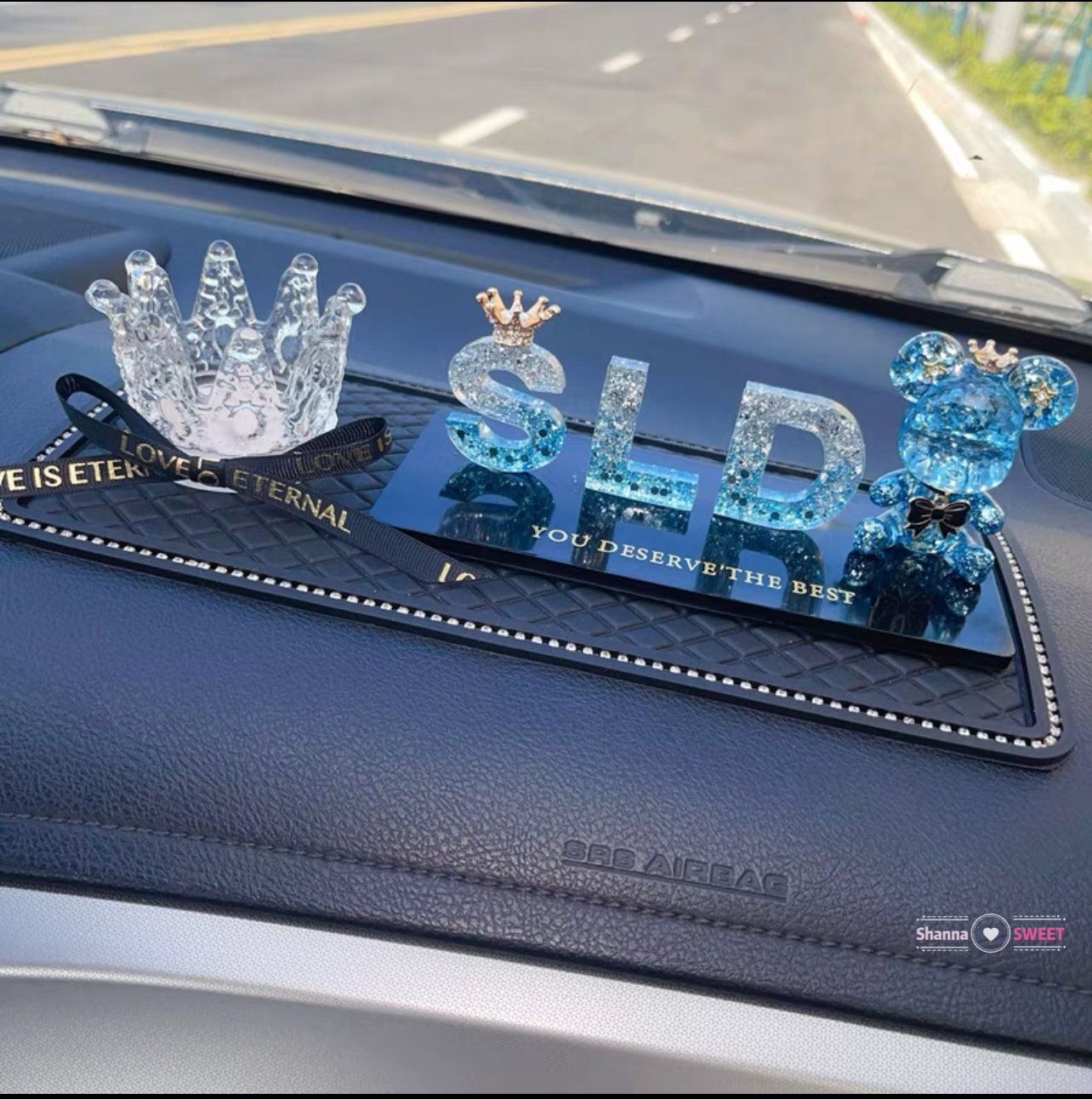 Car Interior Accessories Decoration Cute Handmade Creative Crystal Car ...