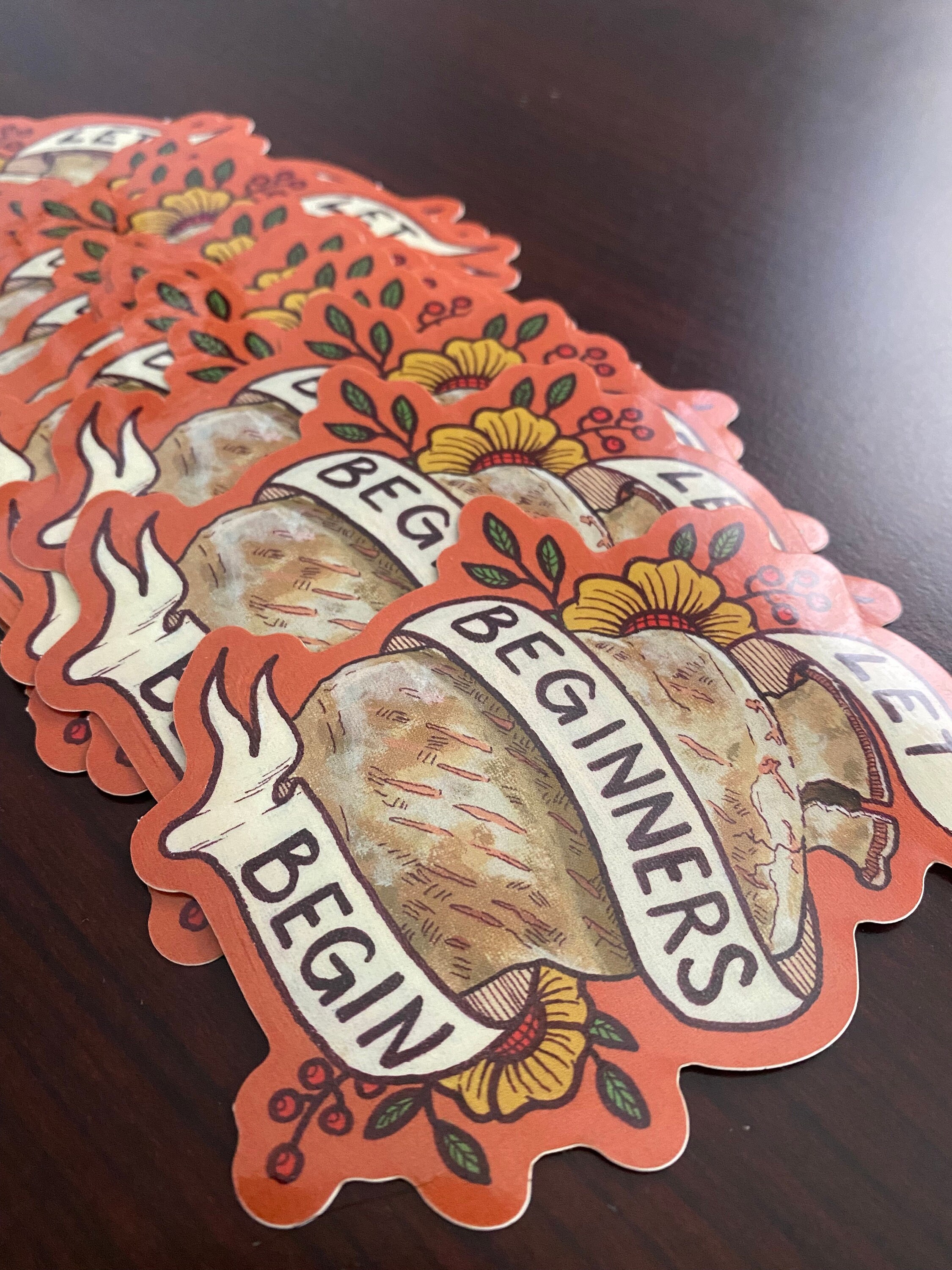 Let Beginners Begin Sticker - Etsy
