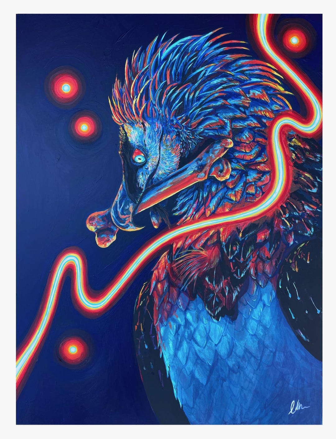 The Bone Eater - LIMITED EDITION Print (11" X14") - Etsy