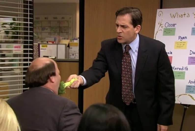 Kevin Malone Broccoli Clock the Office Gag Gift or Funky | Etsy