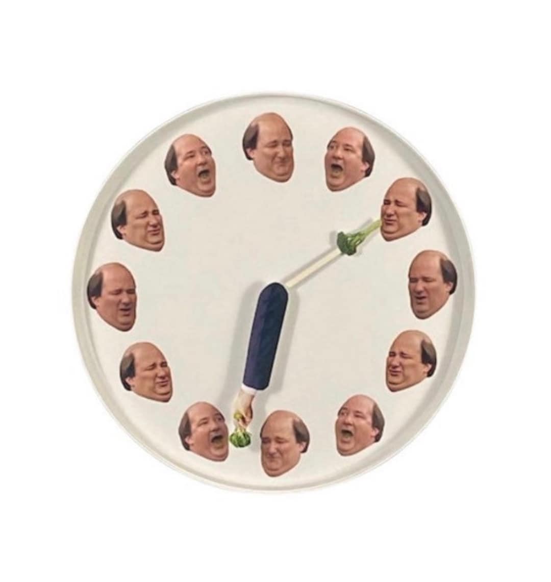 Kevin Malone Broccoli Clock - the Office Funny Gag Gift Decor - Etsy