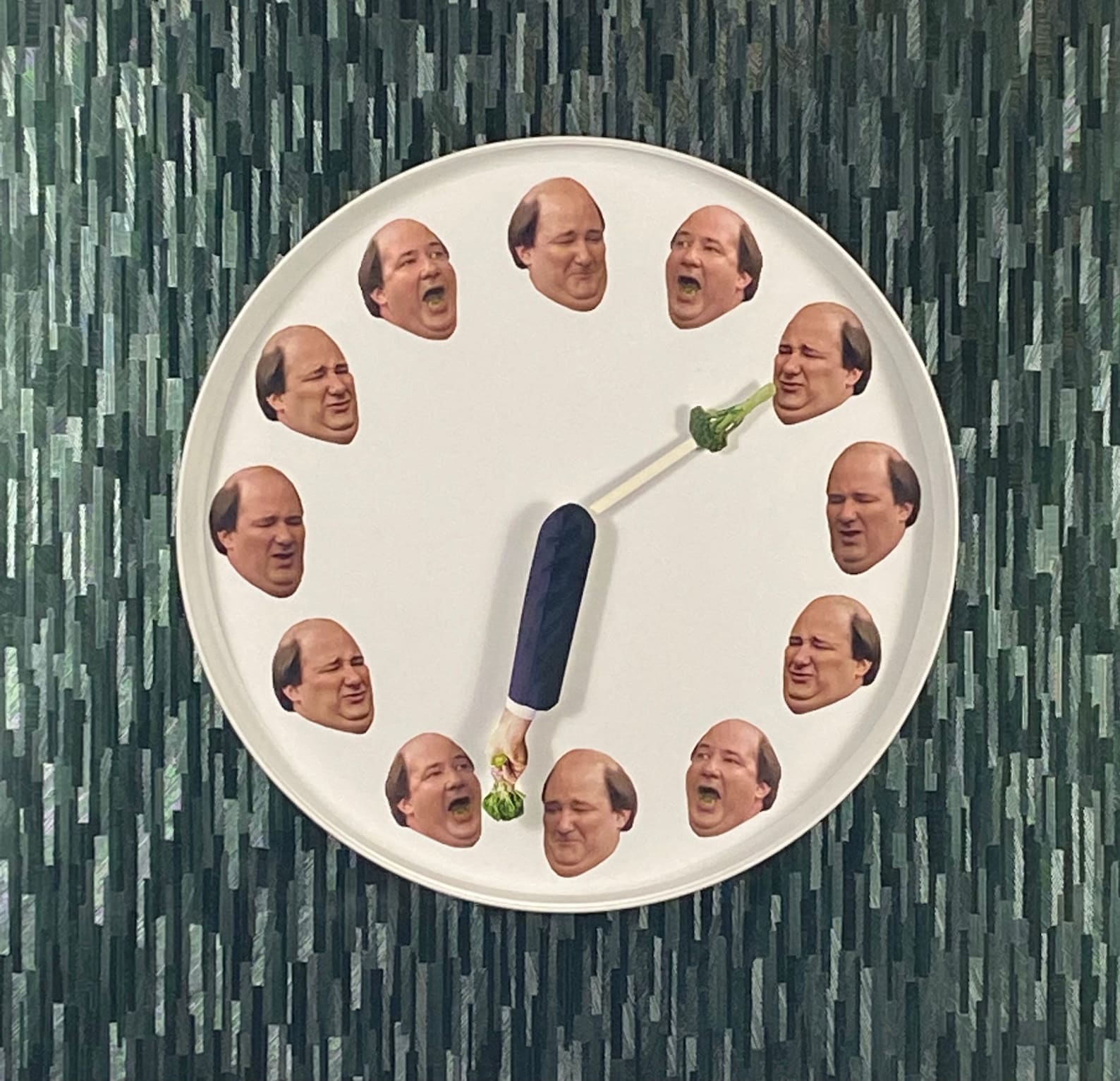 Kevin Malone Broccoli Clock the Office Gag Gift or Funky | Etsy