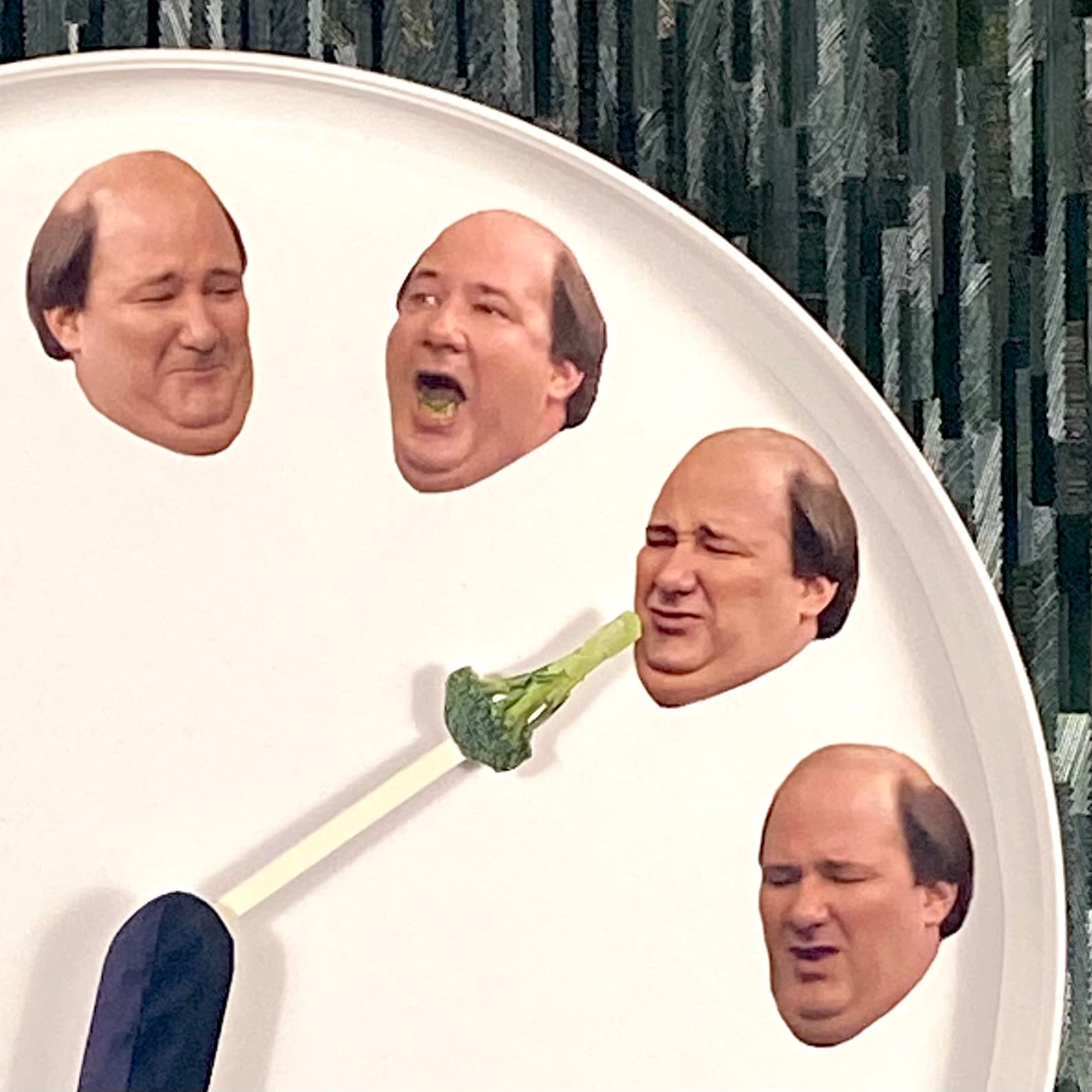 Kevin Malone Broccoli Clock the Office Gag Gift or Funky | Etsy