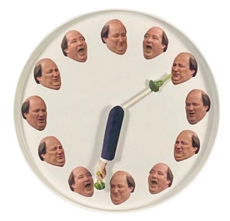 Kevin Malone Broccoli Clock the Office Gag Gift or Funky | Etsy