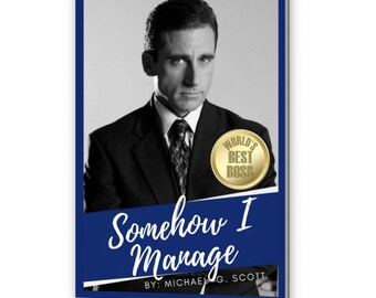 The Office Michael Scott Somehow I Manage Spiral Notebook - Etsy